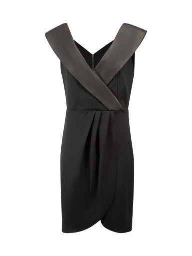 Alice + Olivia Black Collared Mini Dress | CSD