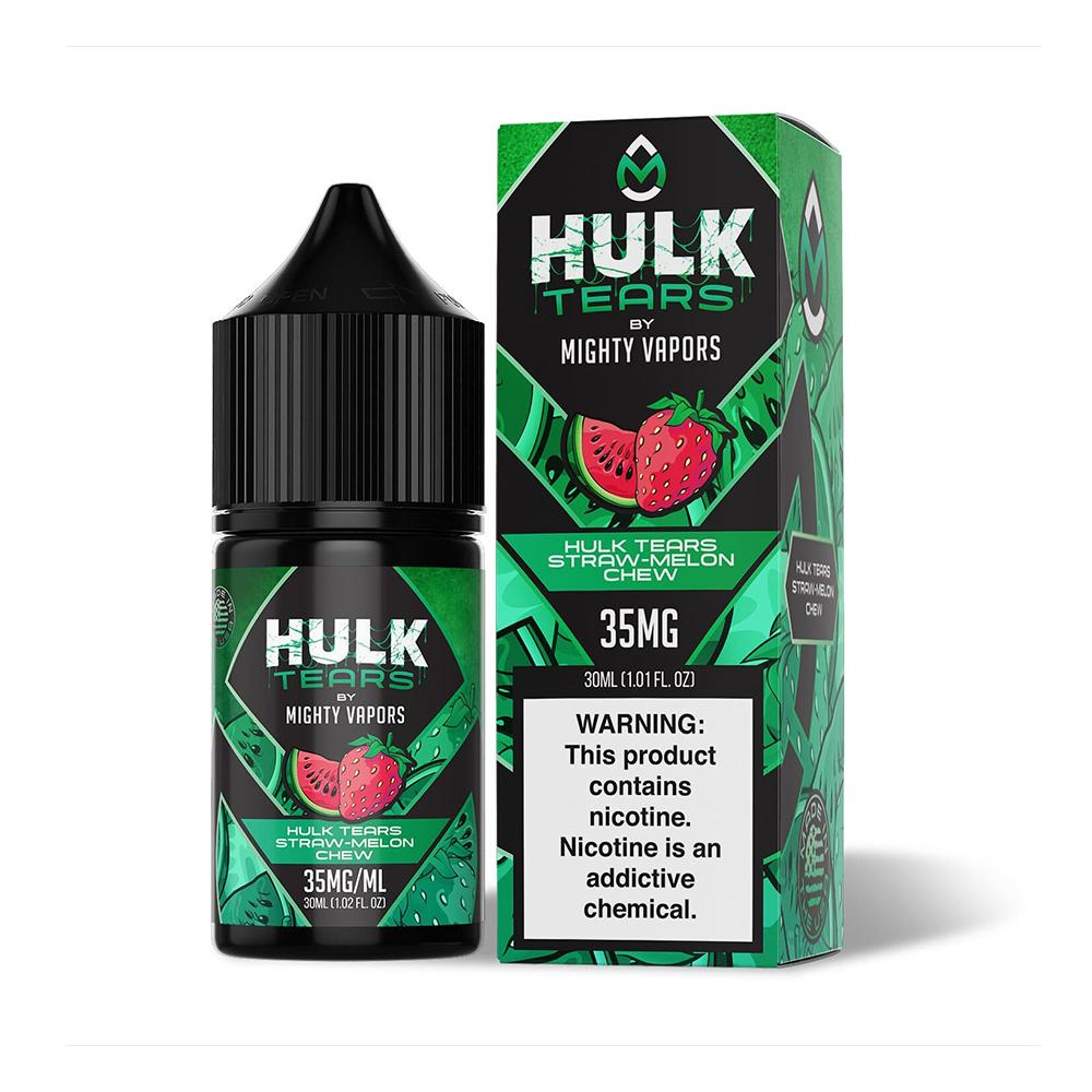 Hulk Tears Straw Melon Chew | Mighty Vapors Salts | 30mL | Vapor Empire