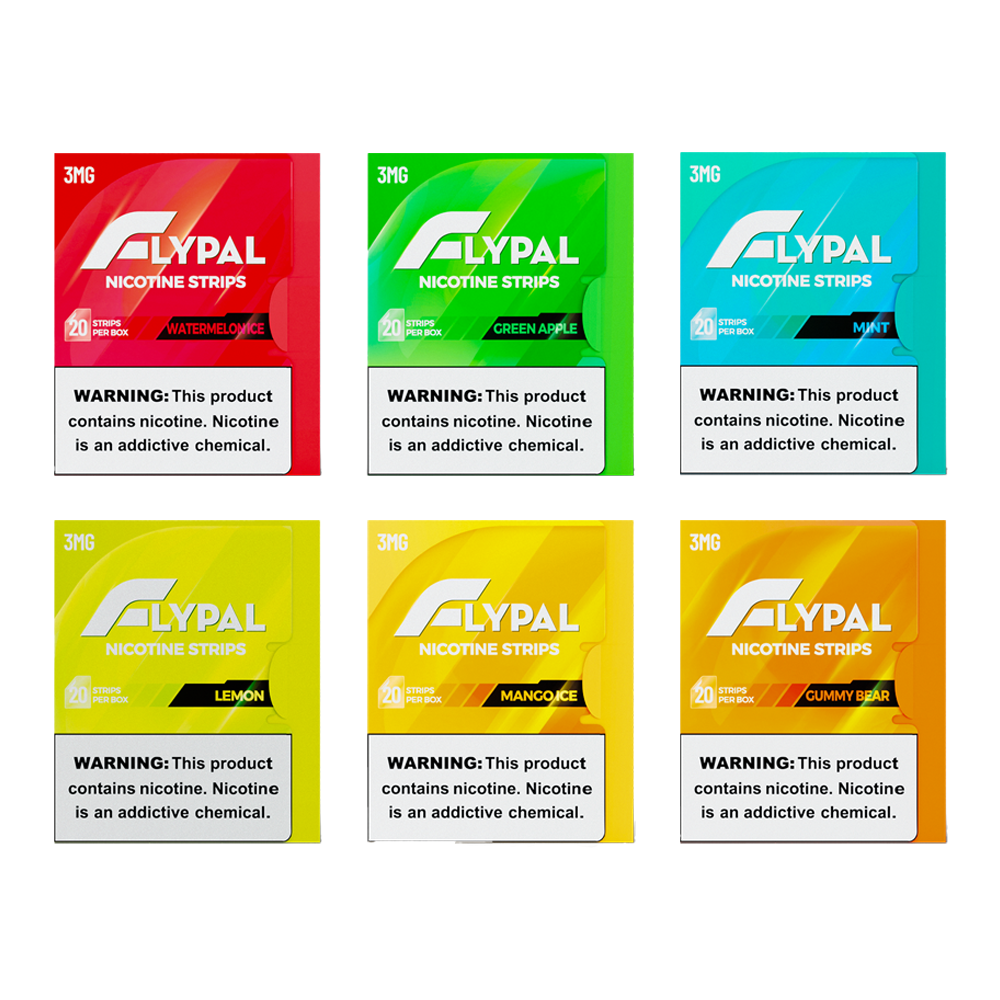 Flypal Nicotine Strips (20ct Boxes) 5pc Display | Vapor Empire
