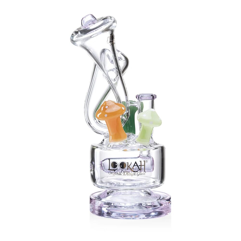 Lookah (Dab Rig) 9” Cute Recycler Fairy Mushroom Water Pipe | Vapor Empire