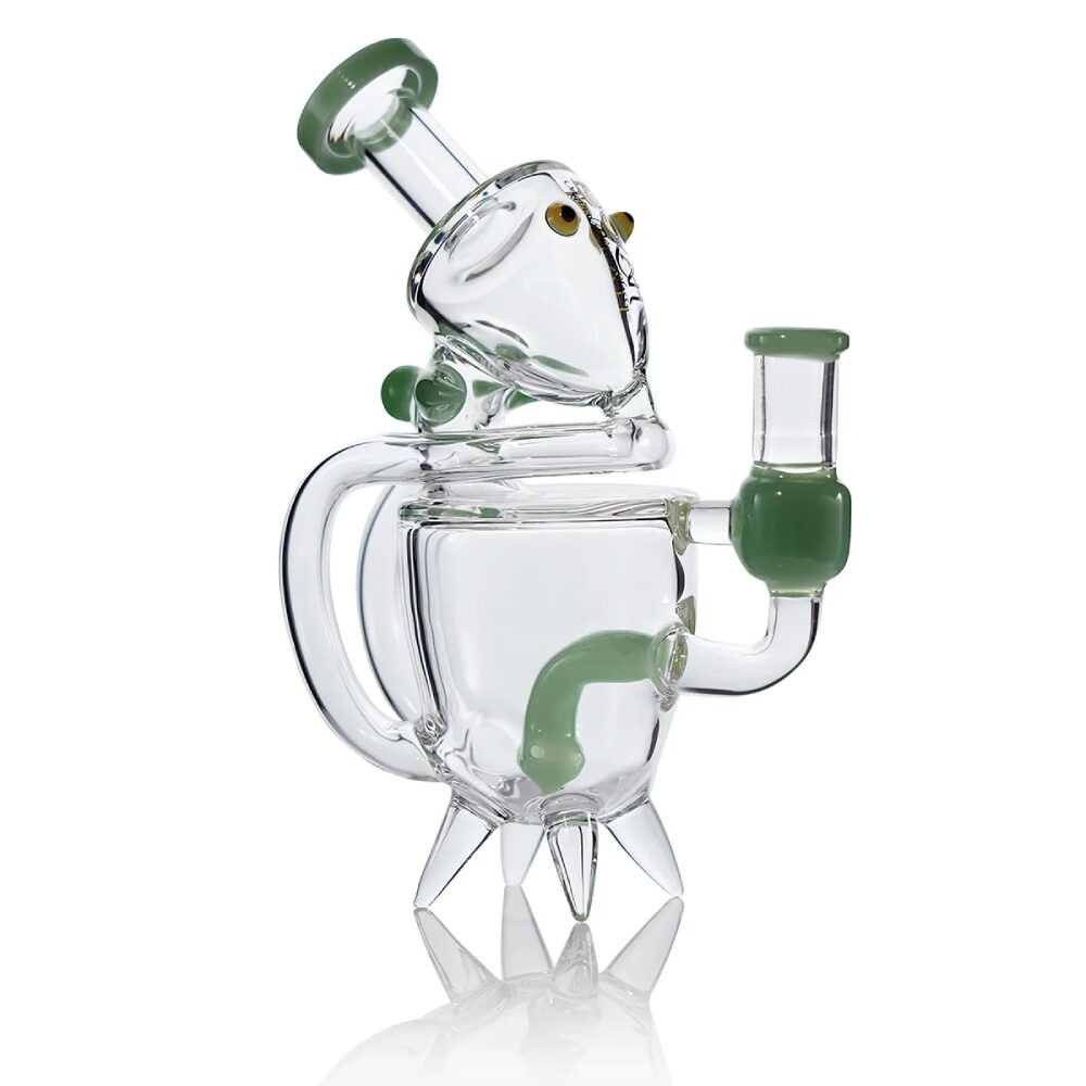 Lookah (Dab Rig) 7.87″ Recycler Cute Alien Glass Water Pipe | Vapor Empire