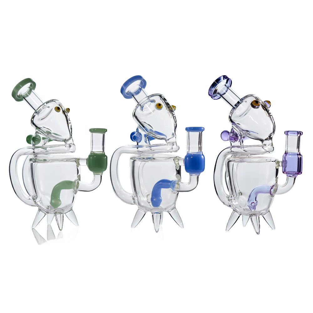 Lookah (Dab Rig) 7.87″ Recycler Cute Alien Glass Water Pipe | Vapor Empire