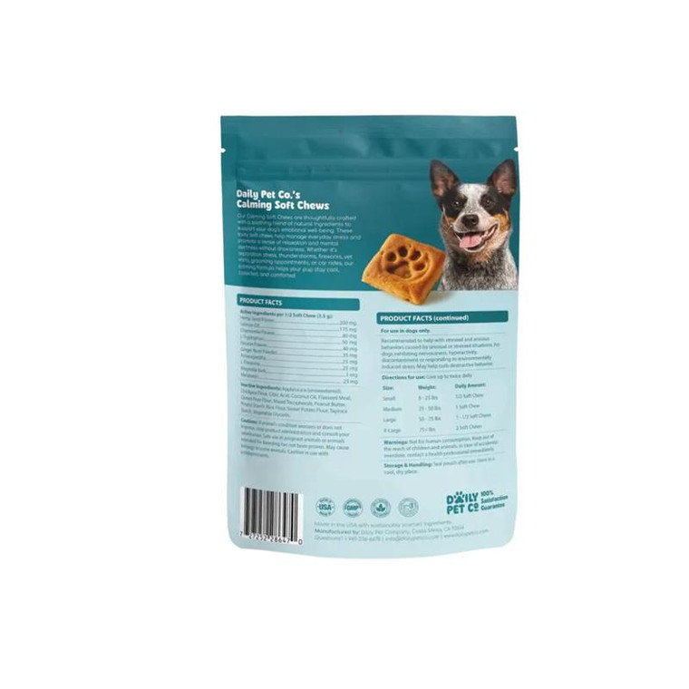 Daily Pet Co (Dog Treats)(60ct Pouch) Calming Chews | Vapor Empire
