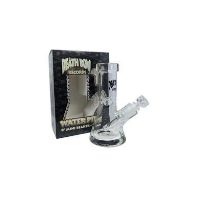 Death Row Records (Water Pipe) Mini Beaker 8″ 7mm Thick Glass with 14M ...