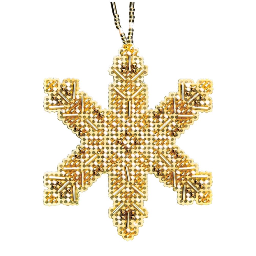 Victorian Snowflake Beaded Cross Stitch Ornament Kit Mill Hill 2020 ...