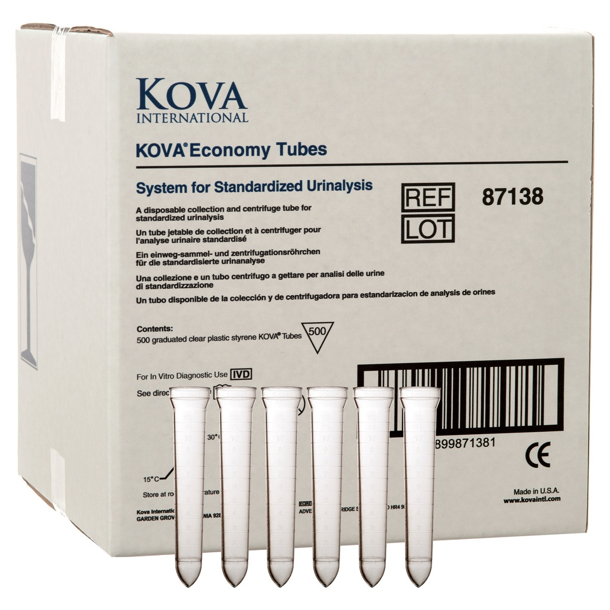 KOVA® Plastics Slide II With Counting Grids, Four-Chambered Slides, 100 ...