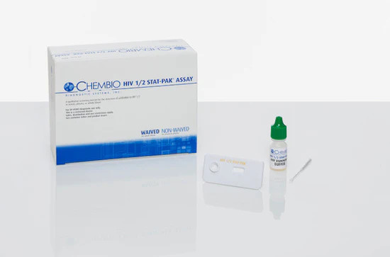 Sexual Health Test Kit, STAT-PAK® HIV-1/2 20 Tests, CLIA Waived, Sample ...