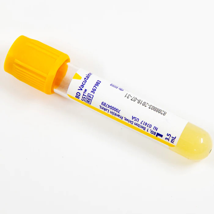 BD Vacutainer Serum Tubes, with Hemogard Closure, 6ml, Red, Paper Label ...