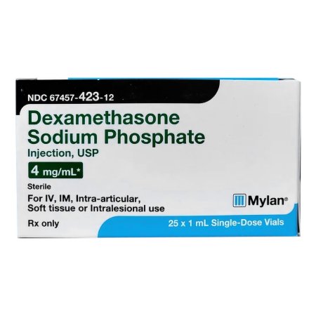 Dexamethasone Sodium Phosphate Injection, 4mg/mL, 1mL box/25 vials