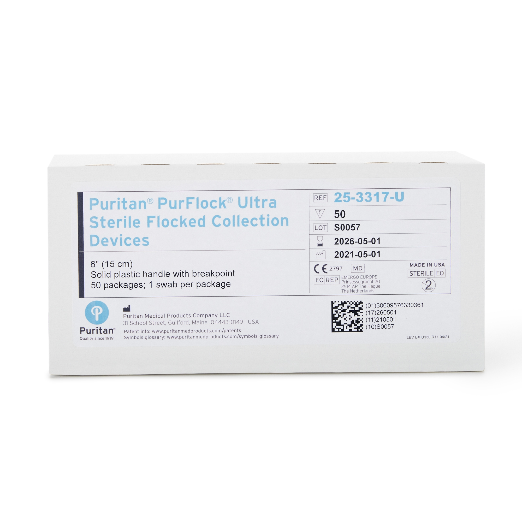 PurFlock Ultra® Nasopharyngeal Collection Swab, 6 Inch, Sterile ...