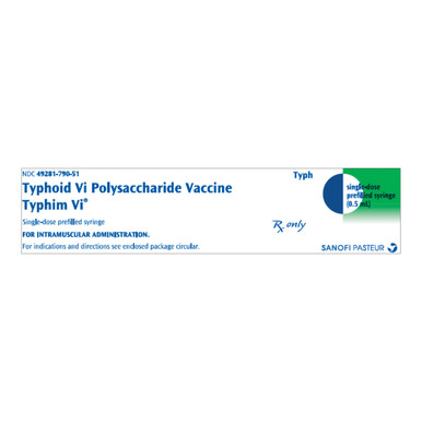 Typhim VI® Typhoid VI Polysaccharide Vaccine, 25 mcg/0.5 ml Injection ...