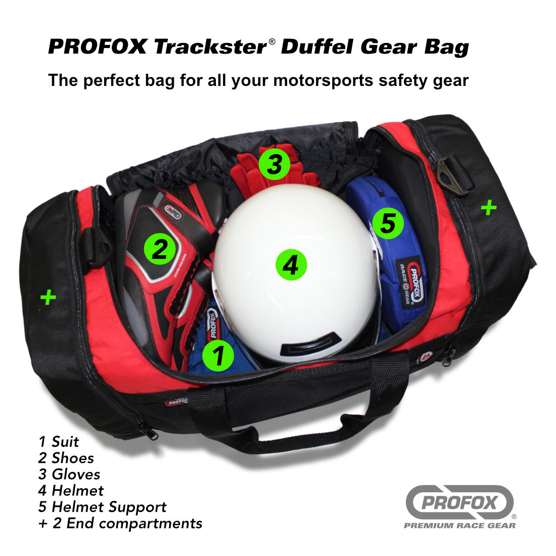 PROFOX Trackster® Duffel Gear Bag - PROFOX RACING