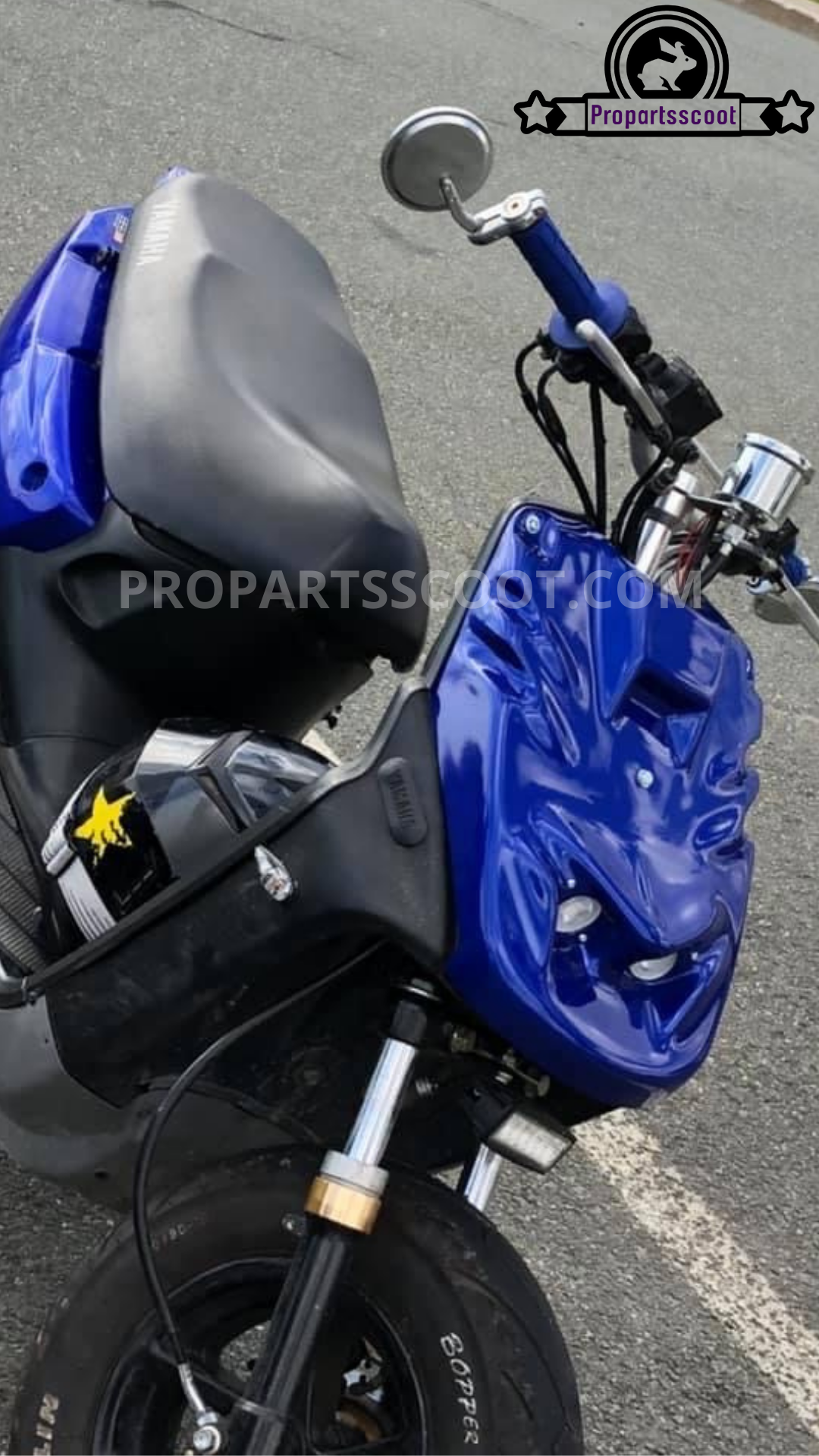 Front Greenwood 2 Blue for Yamaha Bws/Zuma 2002-2011