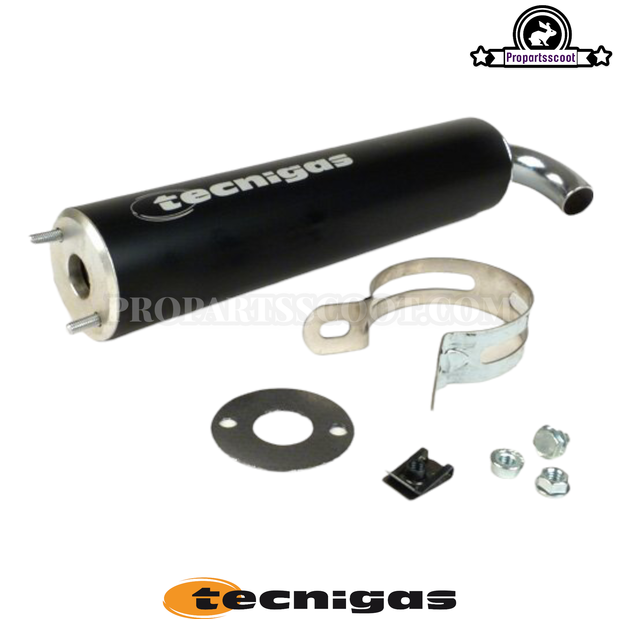 Silencer Tecnigas Next-R Black for Minarelli Horizontal