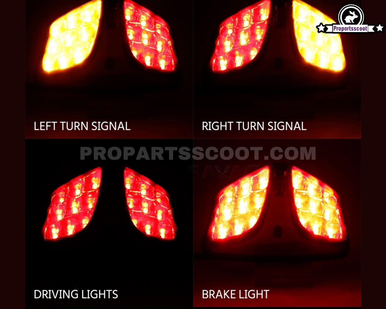 LED Headlight Tail Light SRD Yamaha Bws/Zuma 2002-2011 — Blue