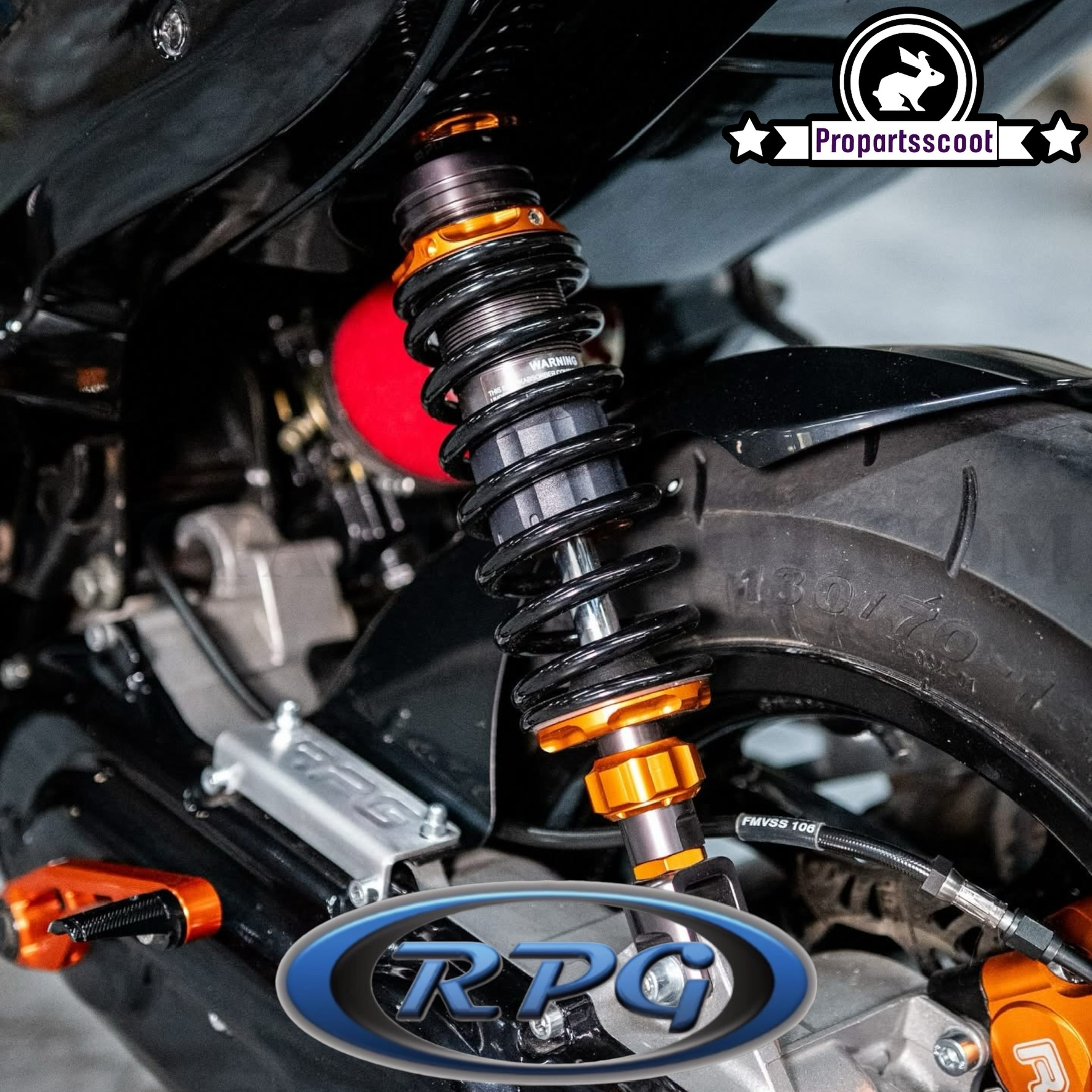 Shock Absorber Adjustable RPG Racing (305mm)