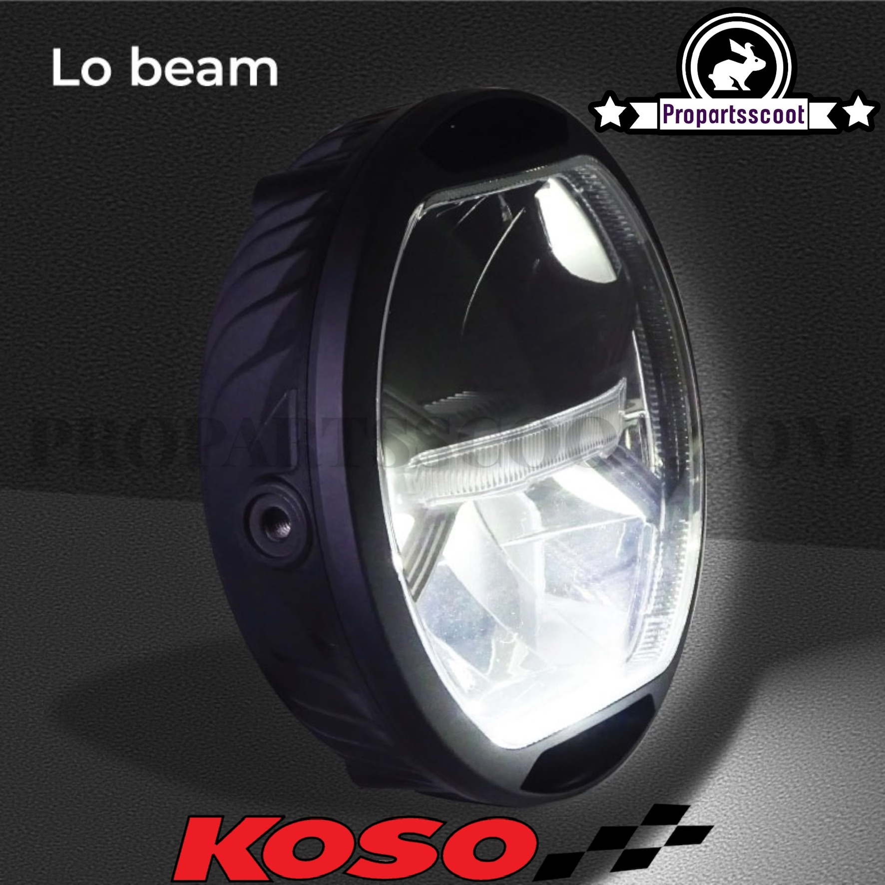 Koso Headlight Thunderbolt LED (7Inch)