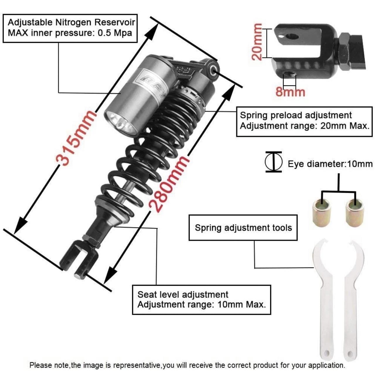 Shock Absorber Rfy - (280mm)