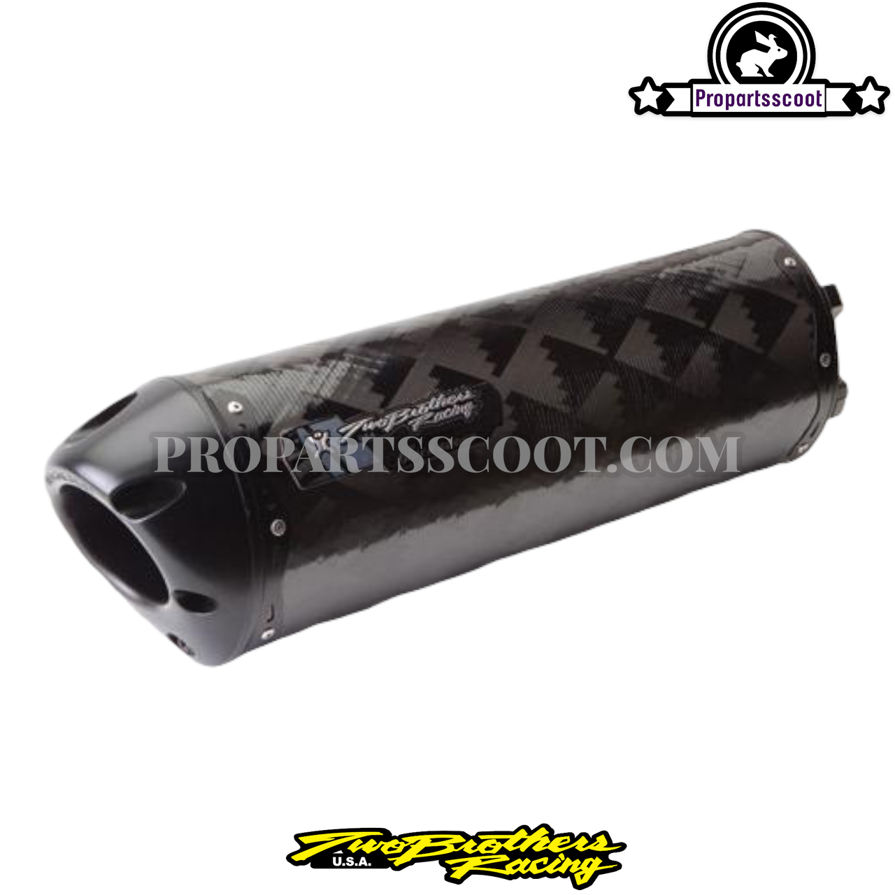 Exhaust Two Brothers Racing - Black Carbon (Yamaha Bws/Zuma X 50 & 50F (4T)