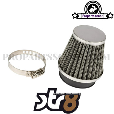 Air Filter KN Type Straight Chrome (54mm)