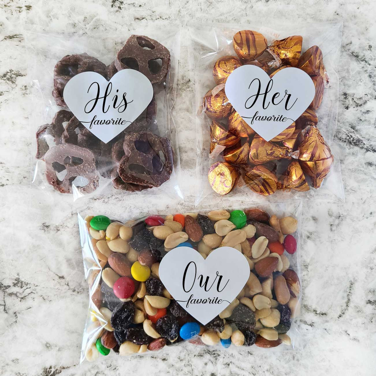 Heart Shaped Stickers | Fancy Font Style | His Her & Our Favorite for ...