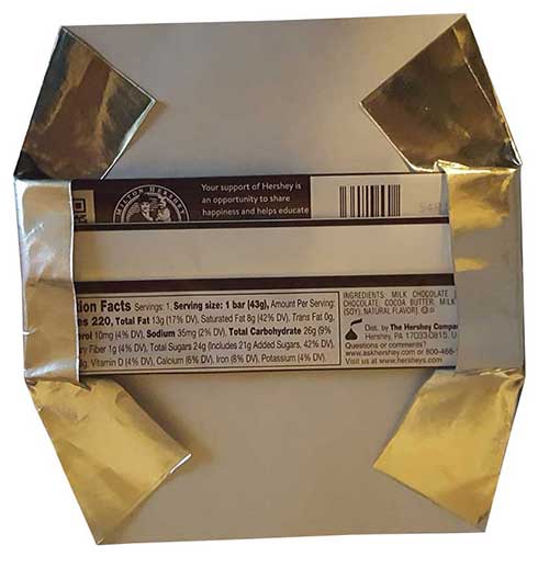 How To Wrap A Candy Bar In Foil