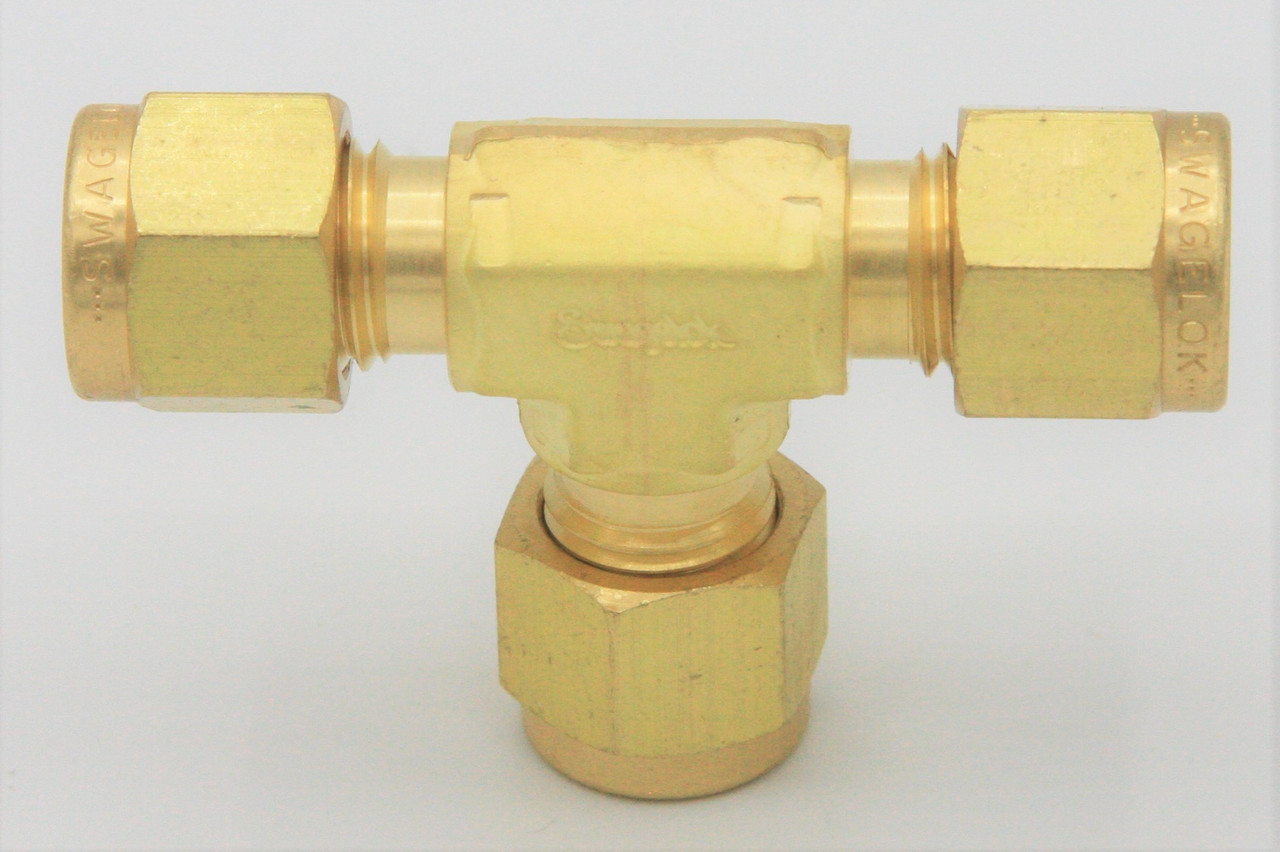 Tee, Union 1/4" Tube - Bras