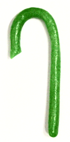 Diabeticfriendly's Sugar Free GREEN APPLE Candy Cane 5"