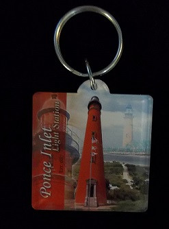 Collage Keychain - Ponce Inlet Lighthouse Locker