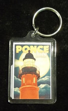 Lighthouse & Moon Keychain - Ponce Inlet Lighthouse Locker