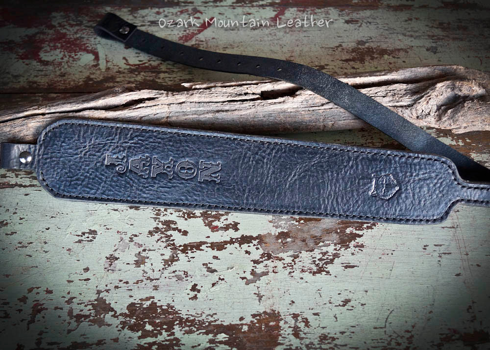 Custom leather rifle sling, Cobra Style handmade in USA - Ozark ...