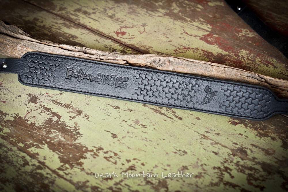 Custom leather rifle sling, Slim style handmade in USA - Ozark Mountain ...