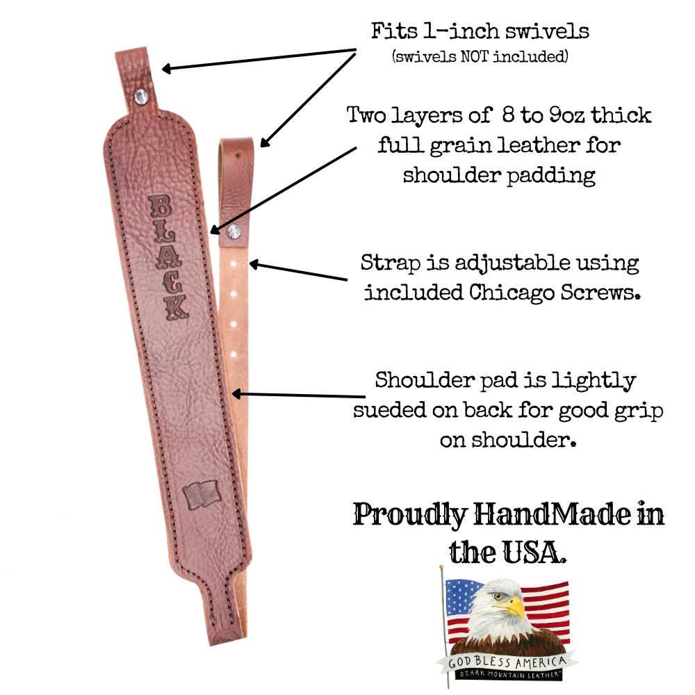 Custom leather rifle sling, Cobra hand tooled, Thumb hole design ...