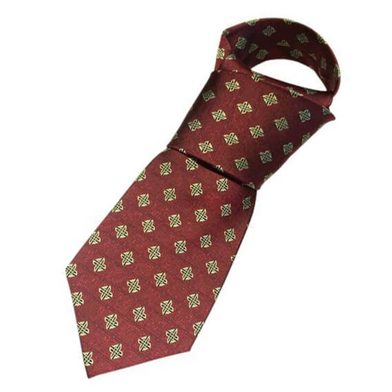 Patrick Francis Red Celtic Silk Tie | ExclusivelyIrish.com