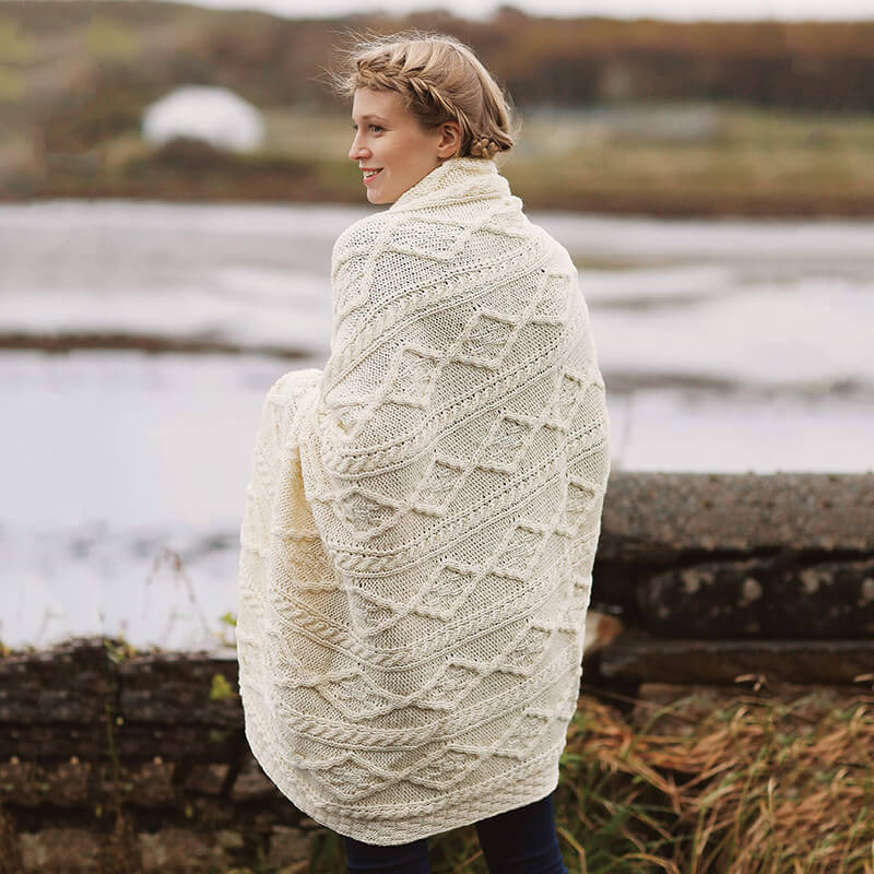 Diamond Wool Blanket | ExclusivelyIrish.com