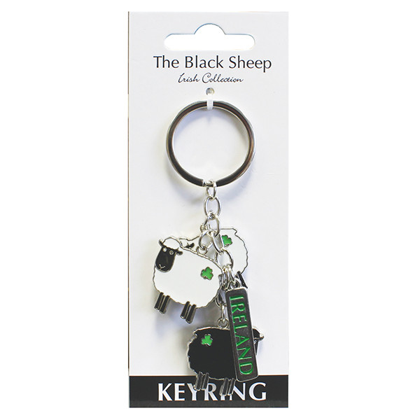 Black Sheep Charm Keychain | Exclusively Irish