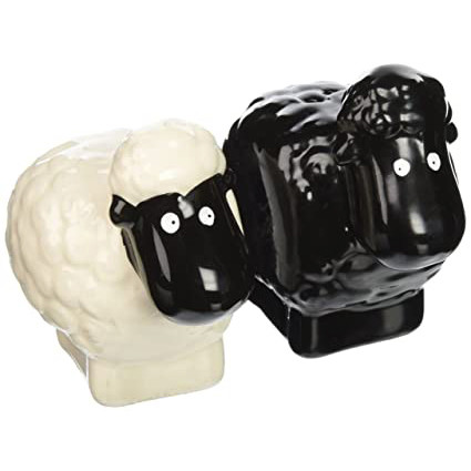 Black & White Sheep Salt And Pepper Shakers | Exclusively Irish