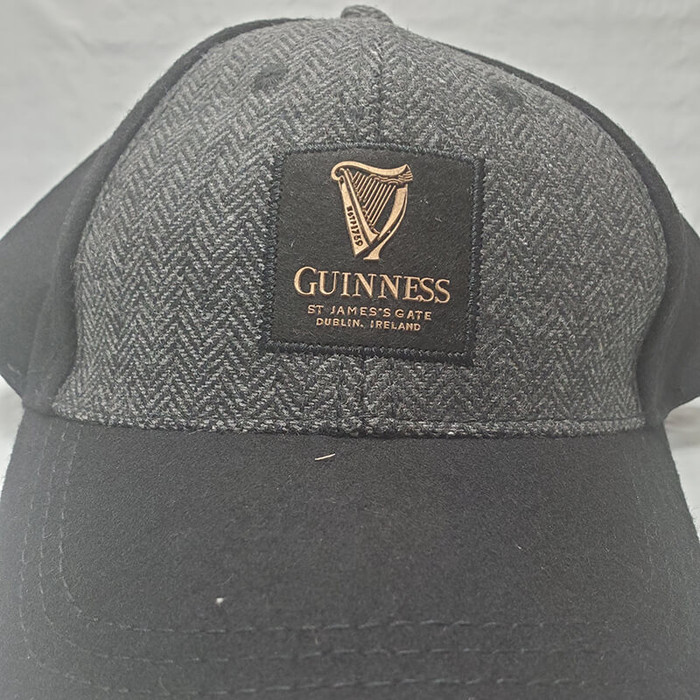 Guinness Baseball Tweed Cap With Gold Guinness Dublin Ireland Logo ...