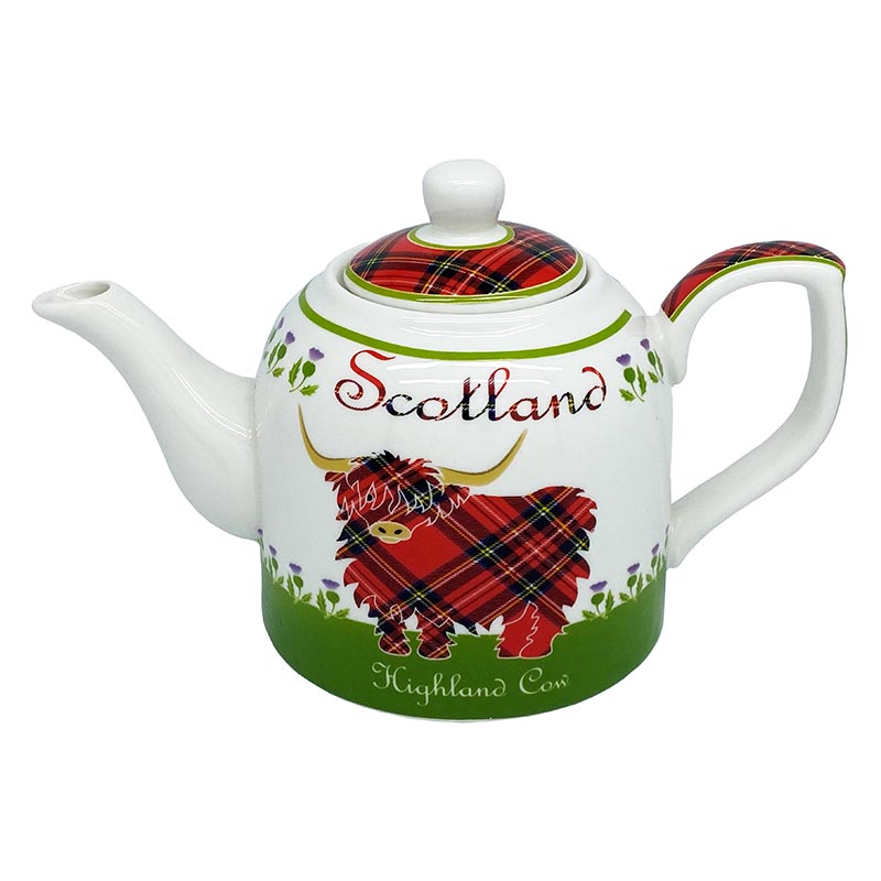 Highland Cow Designed Royal Scottish Tea Set | Made in Scotland