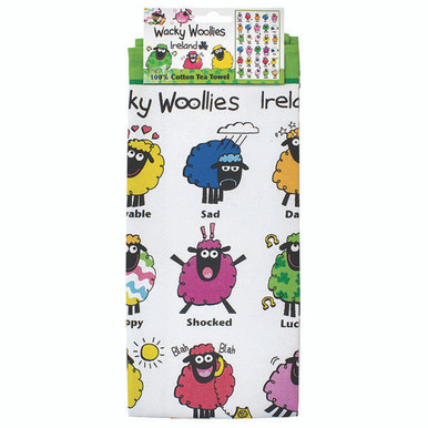 Wacky Woolies Sheep Single Tea Towel | Exclusively Irish