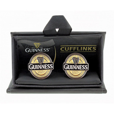 Men's Guinness Label Cufflinks | ExclusivelyIrish.com