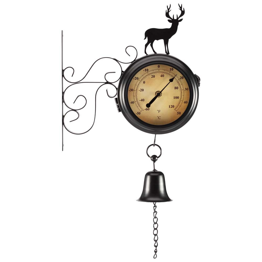 Wall Mounted Metal Stag Clock - Mr Middleton Garden Shop