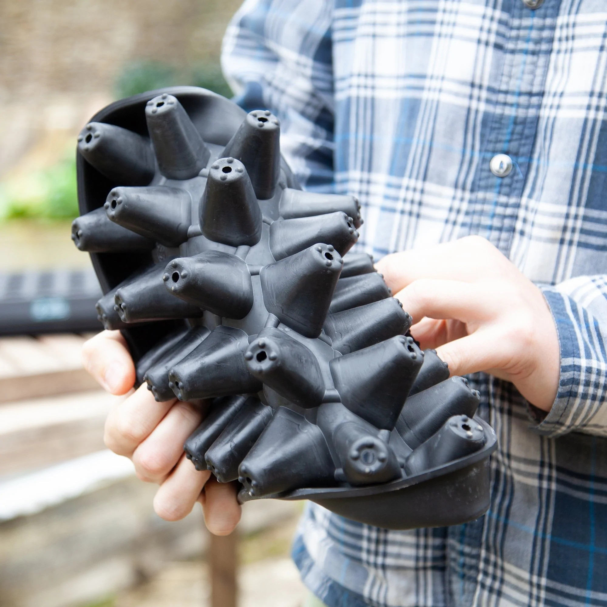 20 Cells Natural Rubber Seed Tray - Mr Middleton Garden Shop