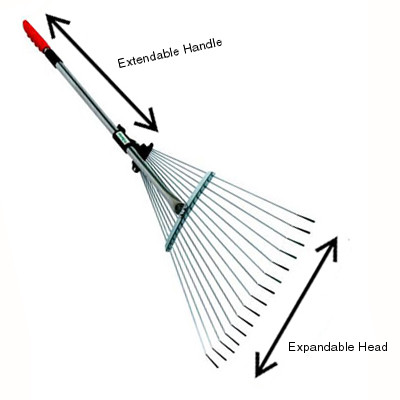 Telescopic Expandable Rake - Mr Middleton Garden Shop