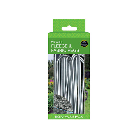 Wire Fleece & Fabric Pegs (Extra Value Pack) (20) - Mr Middleton Garden ...