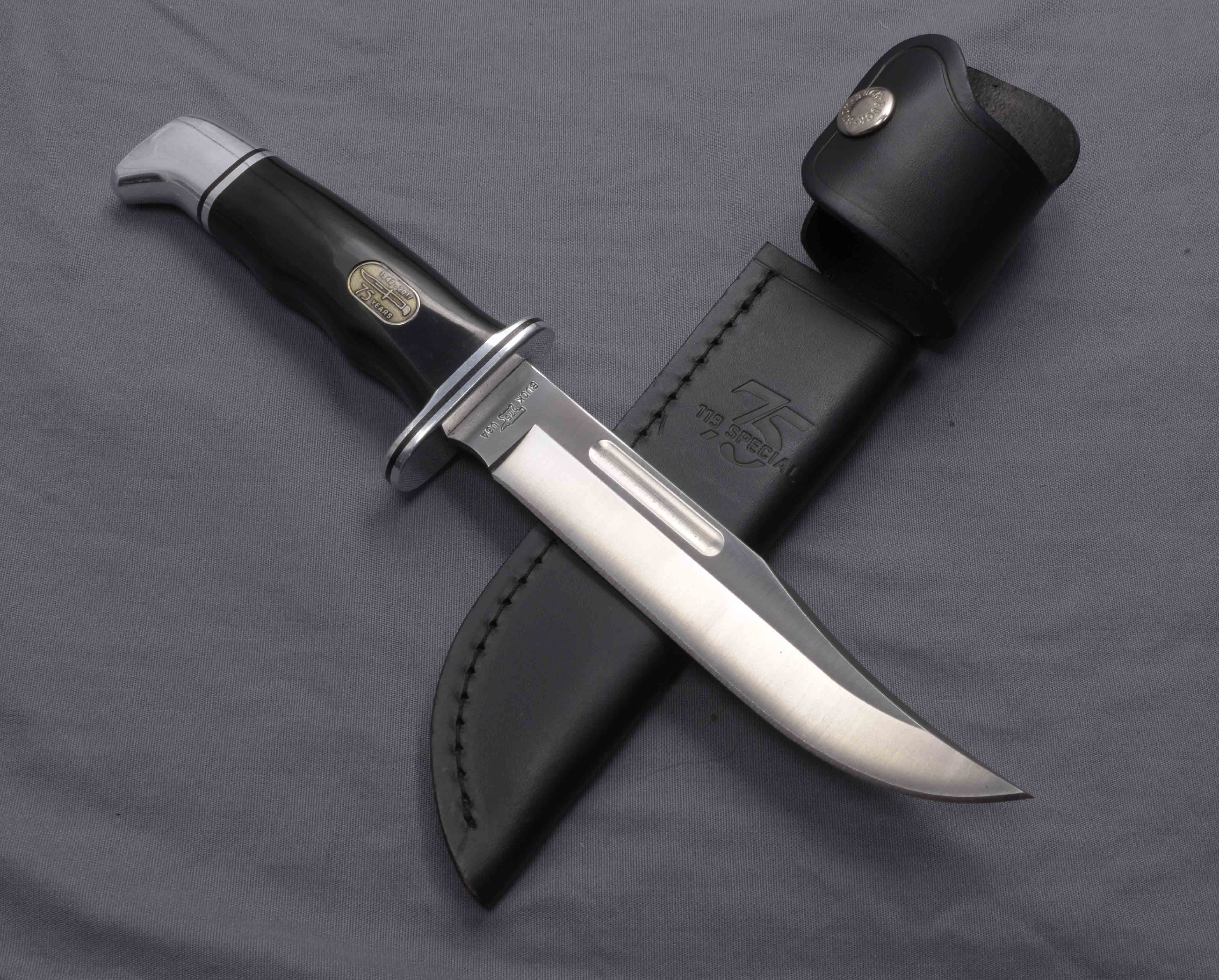 Buck 119 Special 75th Anniversary Edition 1942-2017 Fixed Blade Knife ...