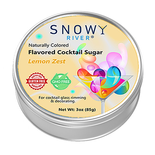 Snowy River Lemon Zest Flavored Cocktail sugar ,flavored sugar ...