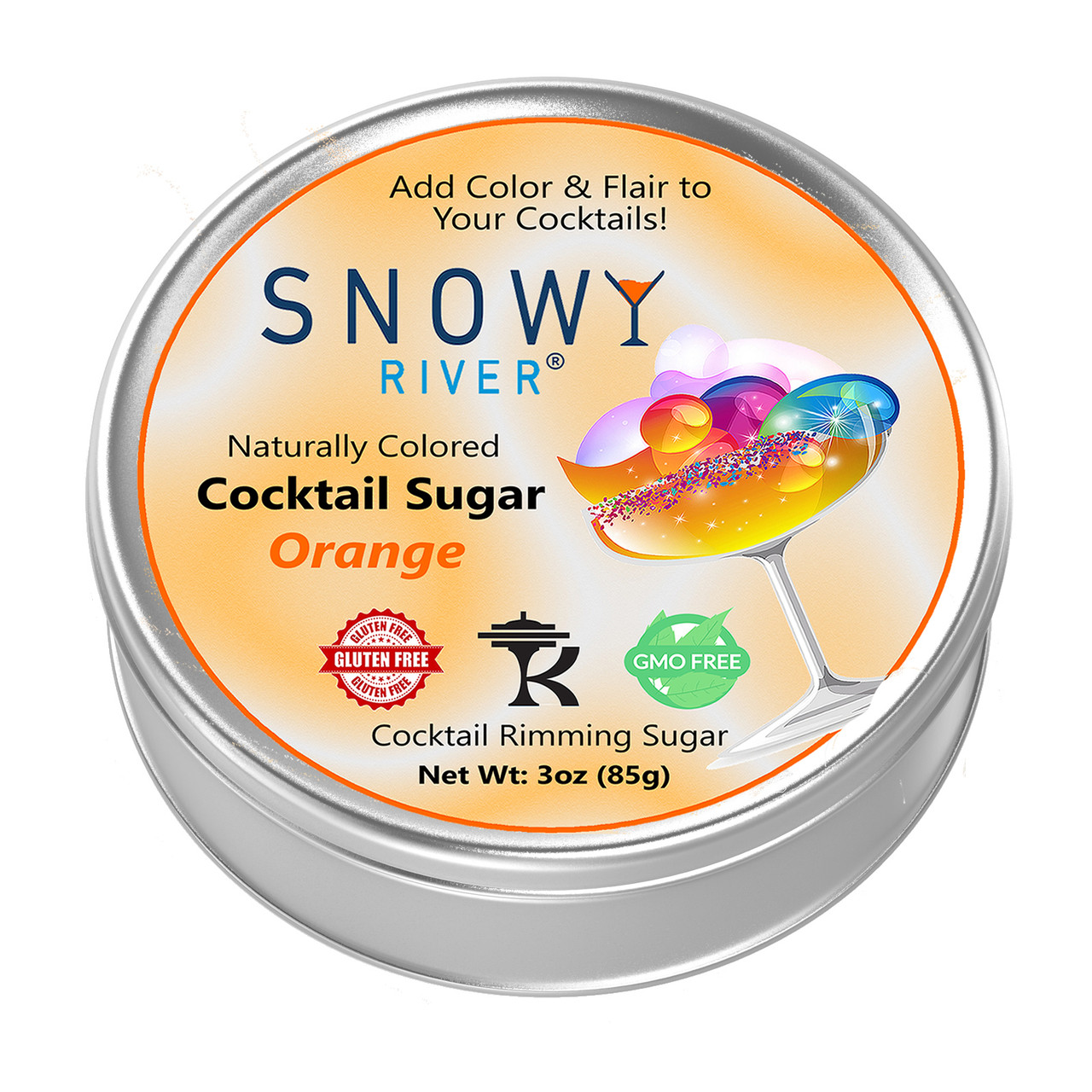 Snowy River Orange Cocktail Sugar (Rimming Tin),cocktail sugar ...