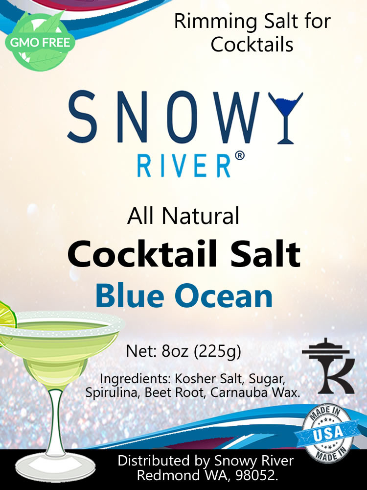 Snowy River Blue Ocean Cocktail Salt, natural cocktail salt, kosher ...