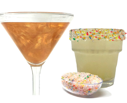 cocktail decorating packs, cocktail glitter packs, cocktail rimmer ...